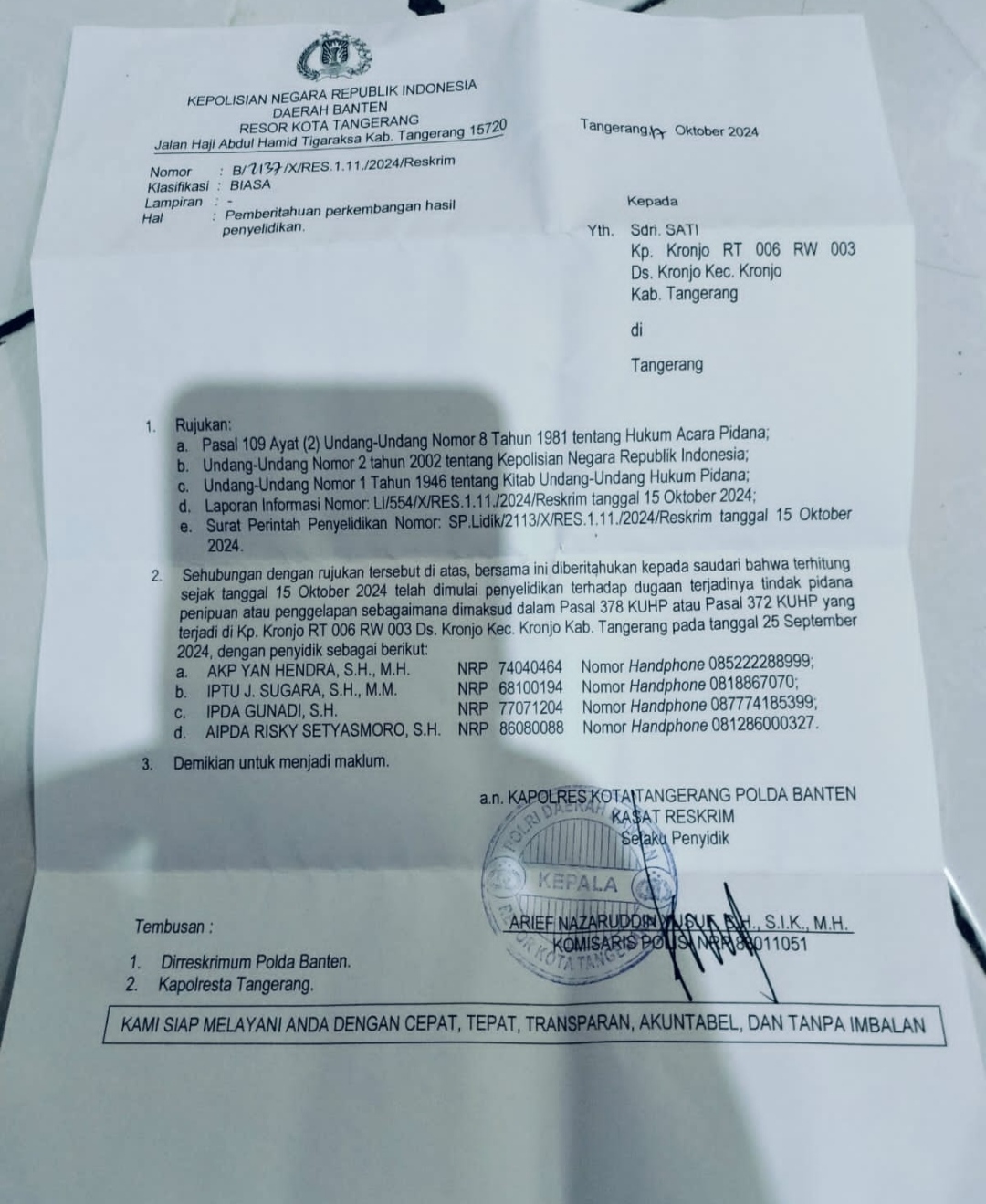 Perkembangan Kasus Penyalahgunaan KTP Oleh SLH, Polisi Segera Panggil ...